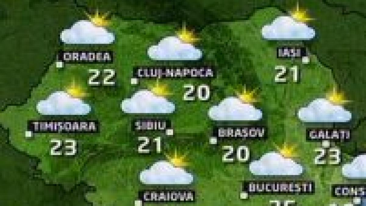 Prognoza meteo de 1 mai: Vreme însorită în toată ţara