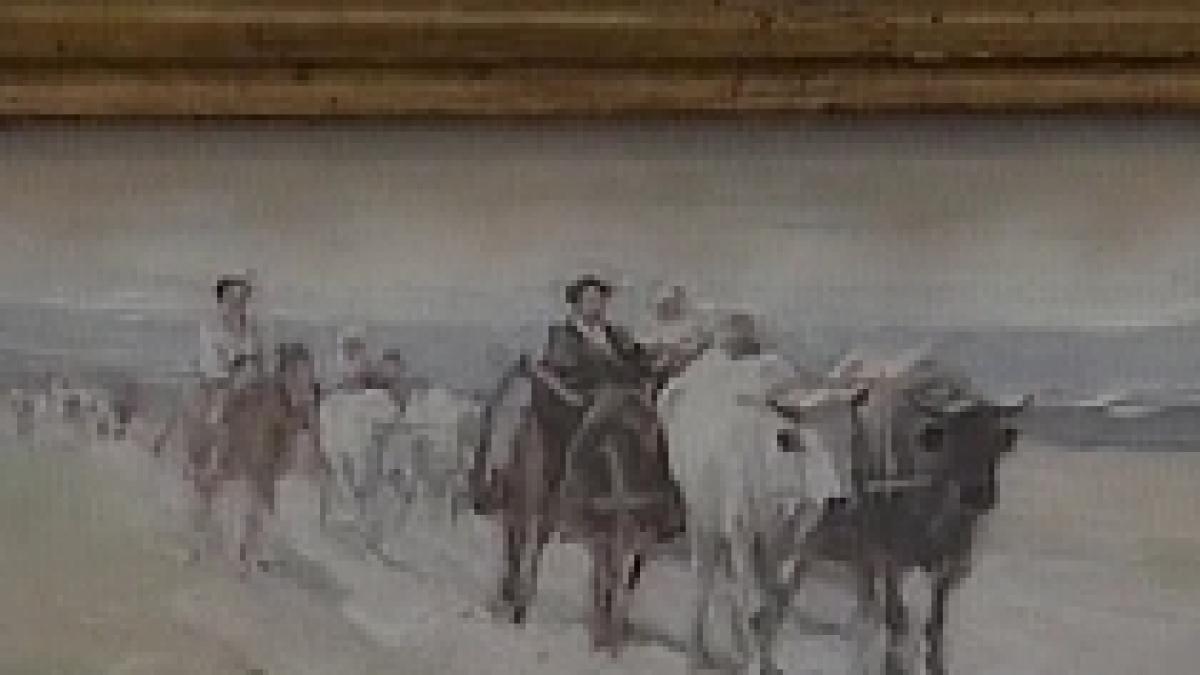 Tabloul ?Car cu boi?, de Nicolae Grigorescu, scos la licitaţie | Antena 3 CNN