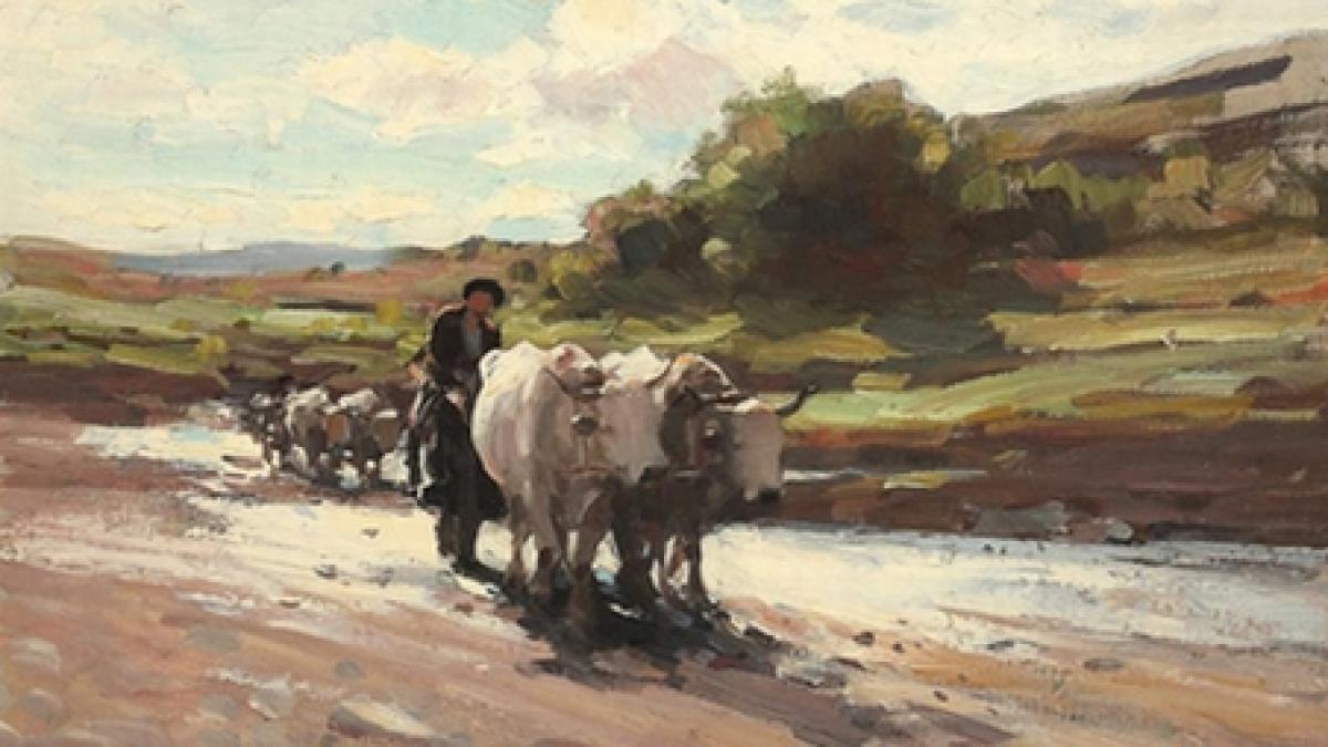 Cel mai scump "Car cu boi" al lui Grigorescu s-a vândut cu 104.000 dolari | Antena 3 CNN