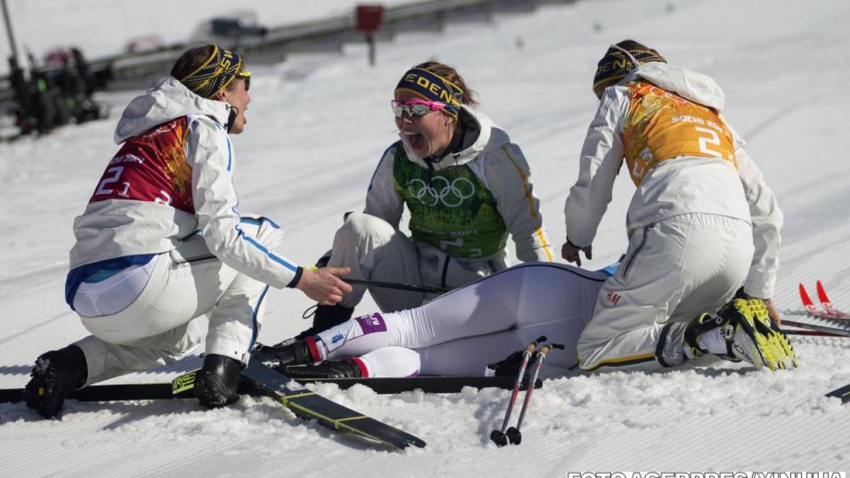 JO2014: Ştafeta feminină a Suediei, victorie surprinzătoare la schi ...
