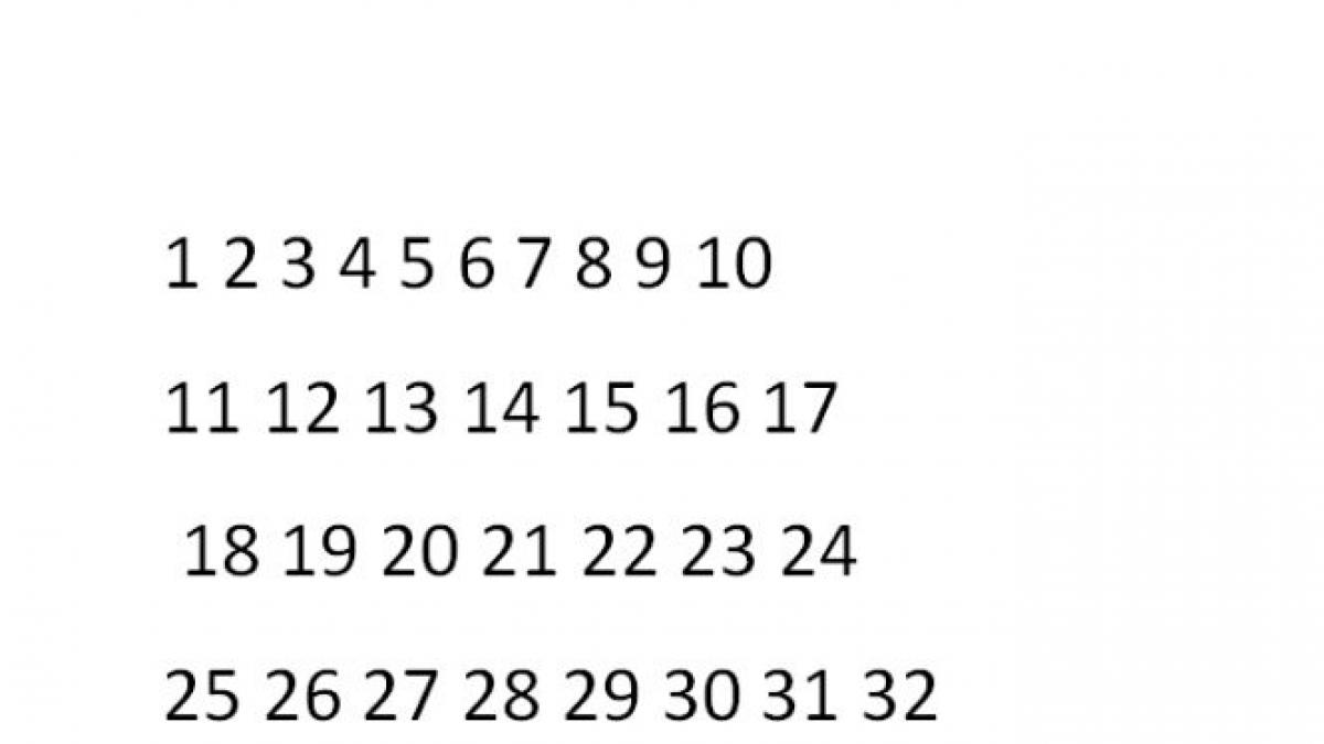 Cel mai tare test de atenție! Tu îţi dai seama ce număr lipseşte din ...