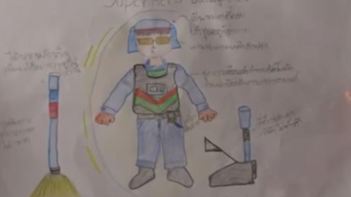 Profesoara i-a spus să deseneze un erou, iar copilul a desenat un ...