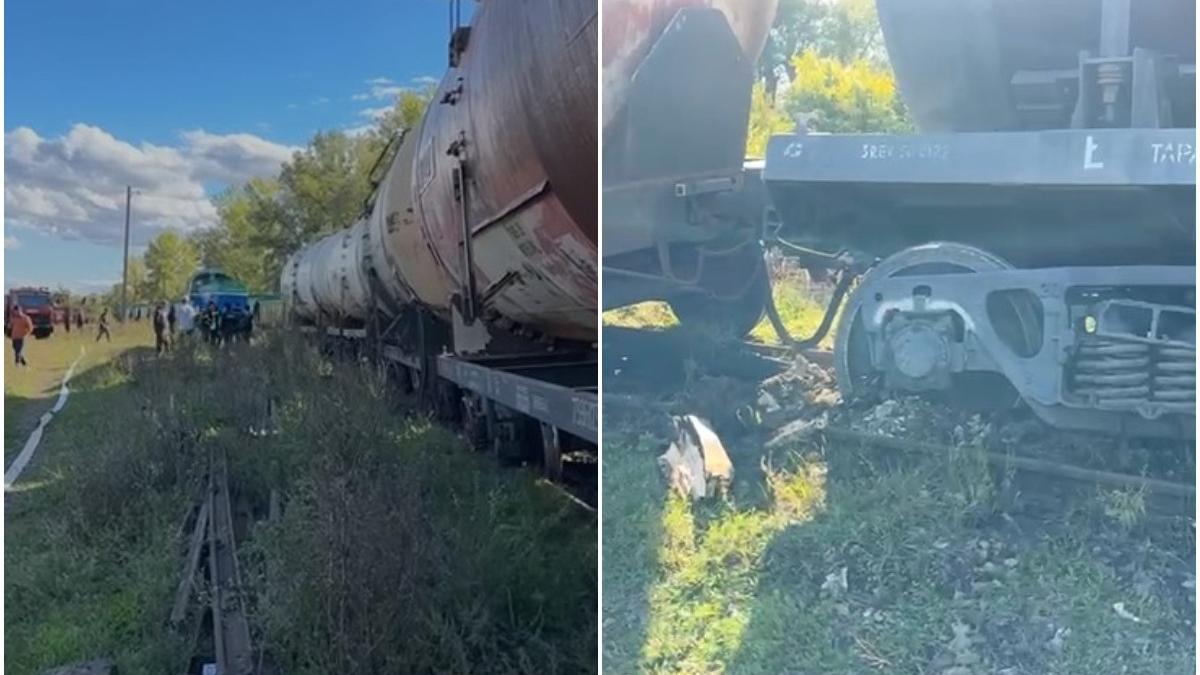 Intervenţie de urgenţă: mai multe vagoane încărcate cu cherosen au ...