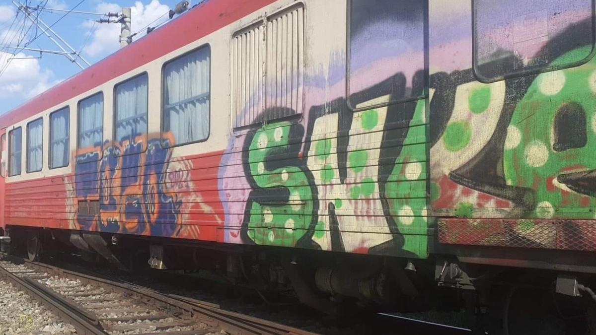 Călătorie cu trenul groazei: geamuri sparte, scaune rupte şi uşi ...