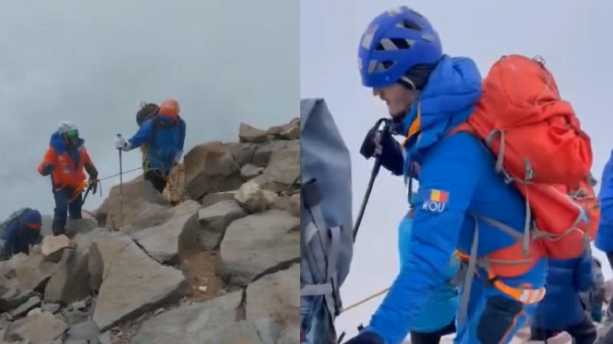 Doi tineri clujeni nevăzători au ajuns pe Vârful Aconcagua, la 6.962 metri