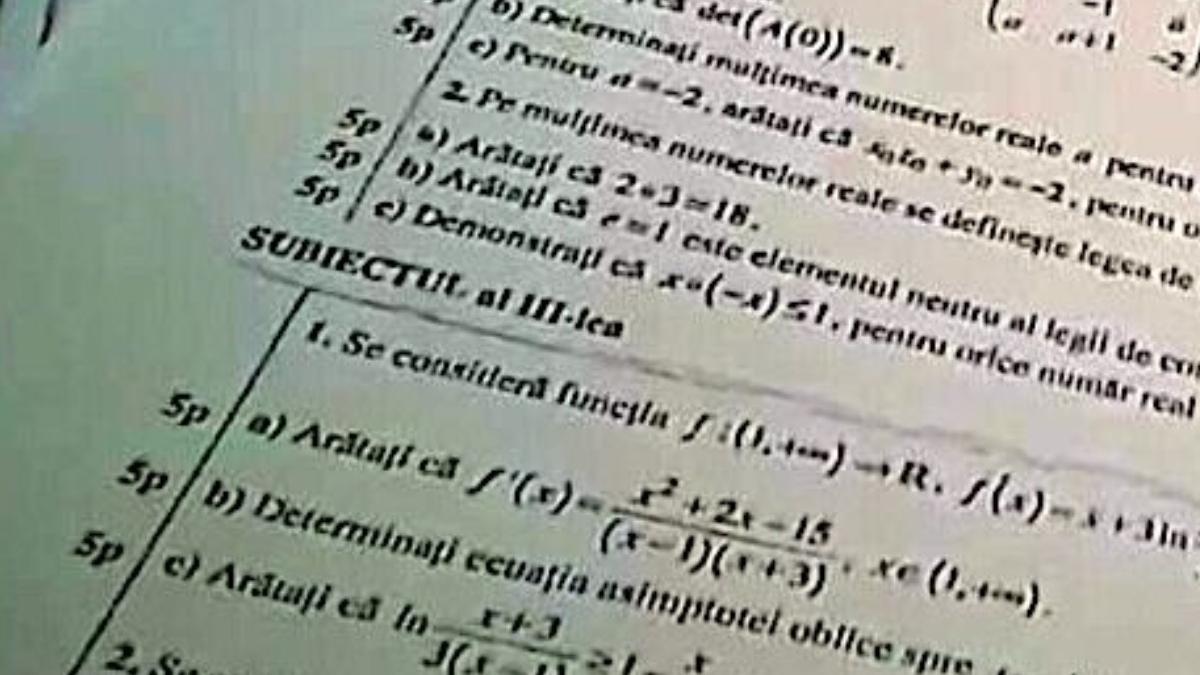 Subiectele la Matematică de la Bacalaureat 2023, profil mate-info, au ...