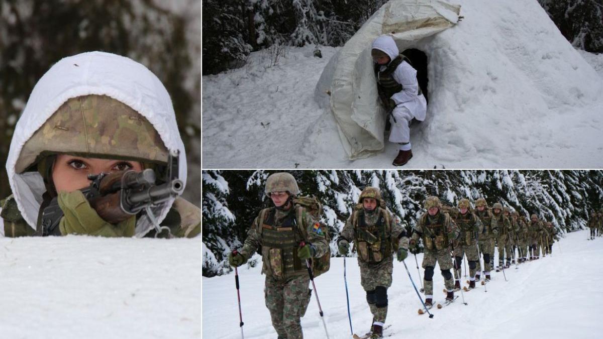 Militarii români "Vânători de Munte", surprinşi în timpul unor ...