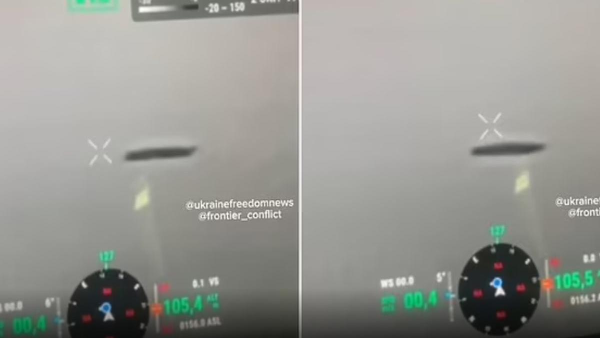 Un obiect misterios a fost filmat pe front de armata ucraineană: "Ce e ...