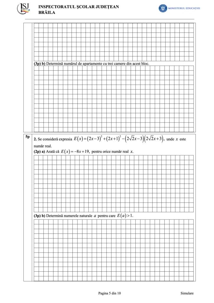 Galerie Foto - Simulare Evaluare Națională 2024. Modele de subiecte la ...