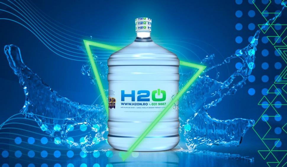 Compania românească H2On oferă apă îmbuteliată în bidoane de 19 litri ...