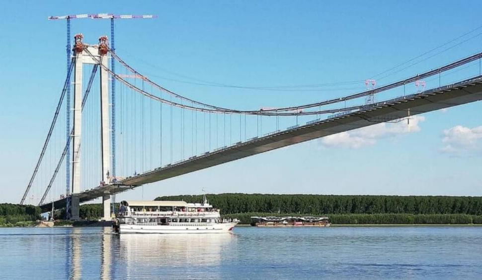 Podul peste Dunăre de la Brăila, fără acces pentru pietoni și ...