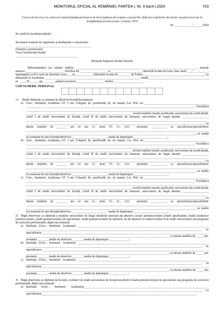 Titularizare 2024. Actele pe care trebuie să le conțină dosarul pentru înscrierea la concurs ...